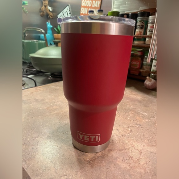 Yeti | Dining | Large Maroon Yeti Rambler 3 Oz Tumbler With Magslider ...